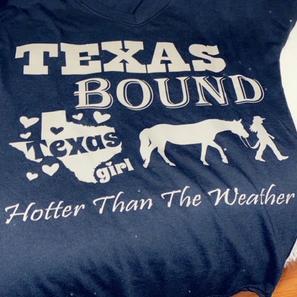 Tops | Custom Shirt Any Size Any Saying Texas Bound Born Read ...